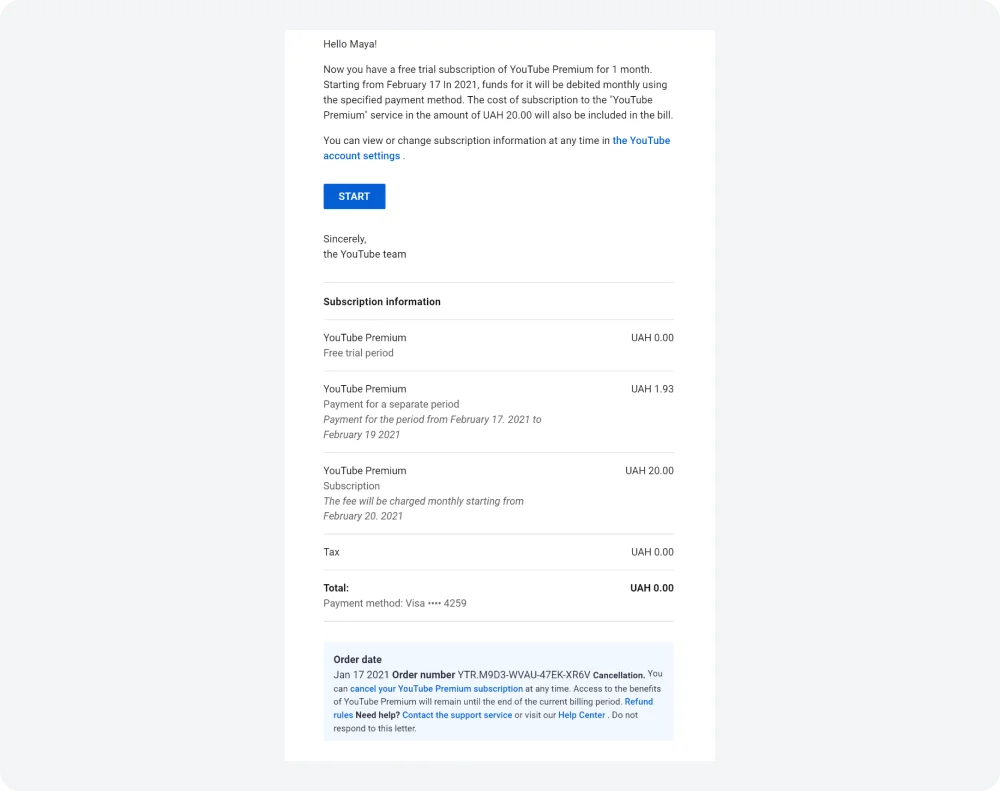 17 modèles d'e-mails de confirmation avec exemples — Claspo.io